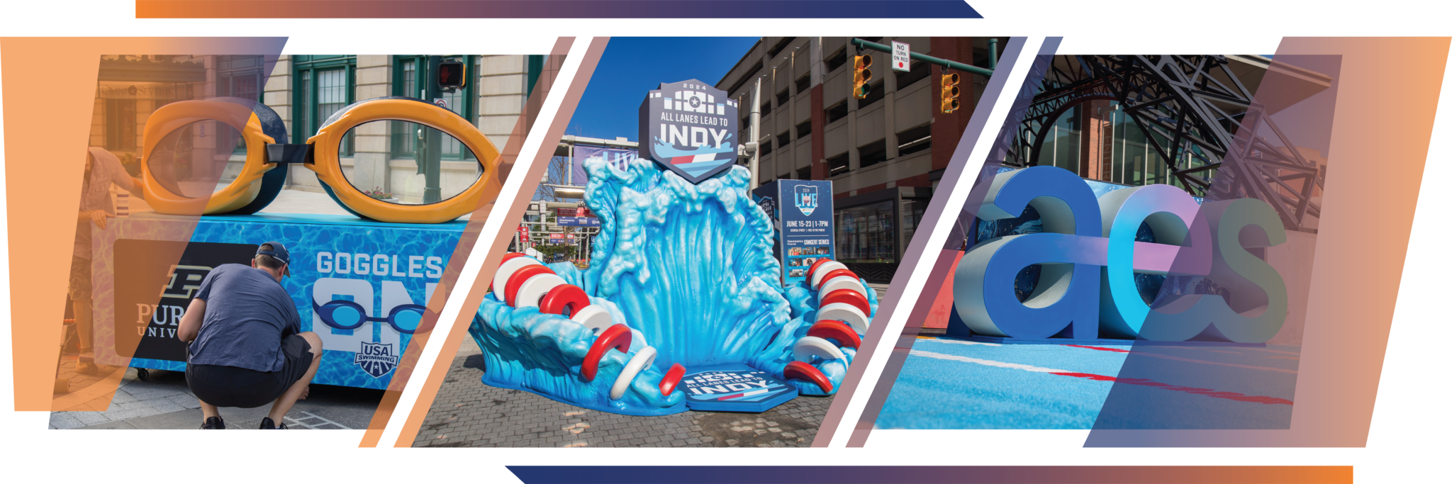 Custom Photo Op Props for the USA Olympic Swimming Trials