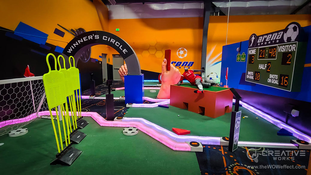 Black Light Mini Golf Design & Installation | Creative Works